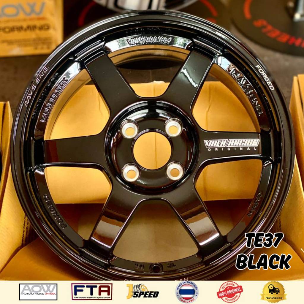 [NEW] ORIGINAL AOW TE37 15 INCH BLACK [FLOW FORMING TECHNOLOGY] | Shopee Malaysia