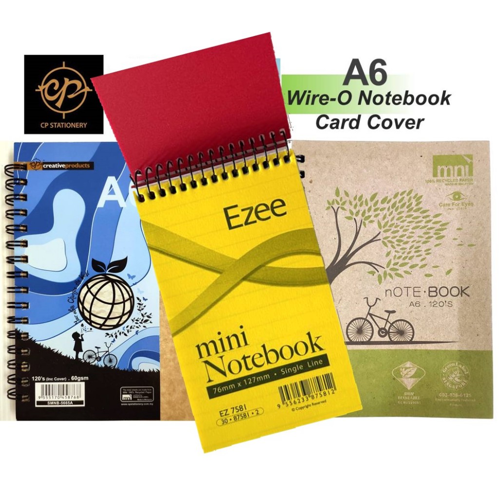 Wire Ring Notebook Wire-O Spiral Mini A6 Single line Pocket Notebook ...
