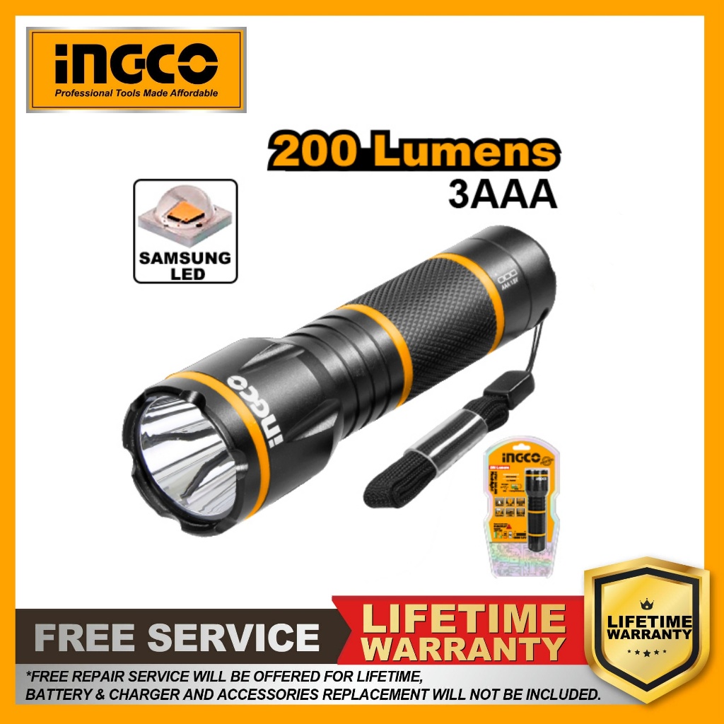 INGCO Flashlight HFL013AAA58 | Shopee Malaysia