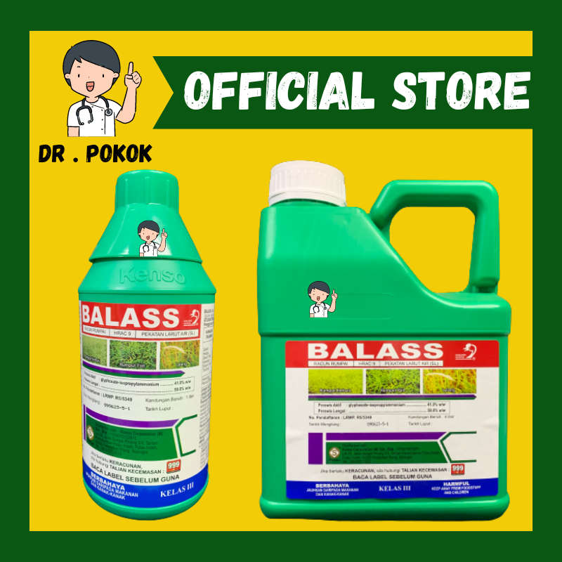 [ORIGINAL] 1L 4L BALASS Kenso (Sama Roundup Ecomax Ken up) Glyphosate ...