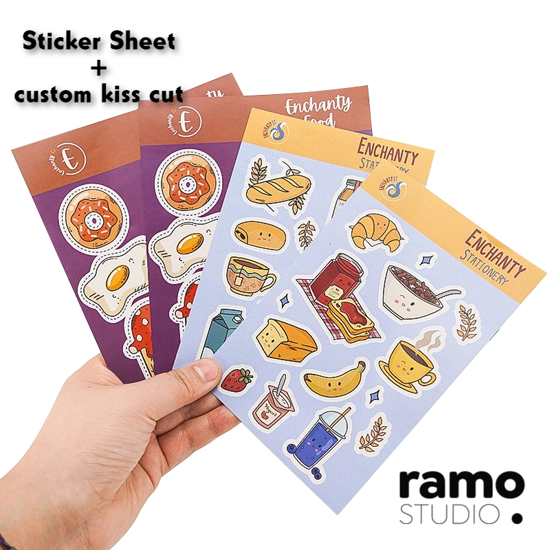 Per sheet Custom sheet sticker + kiss cut \ custom design sheet print ...