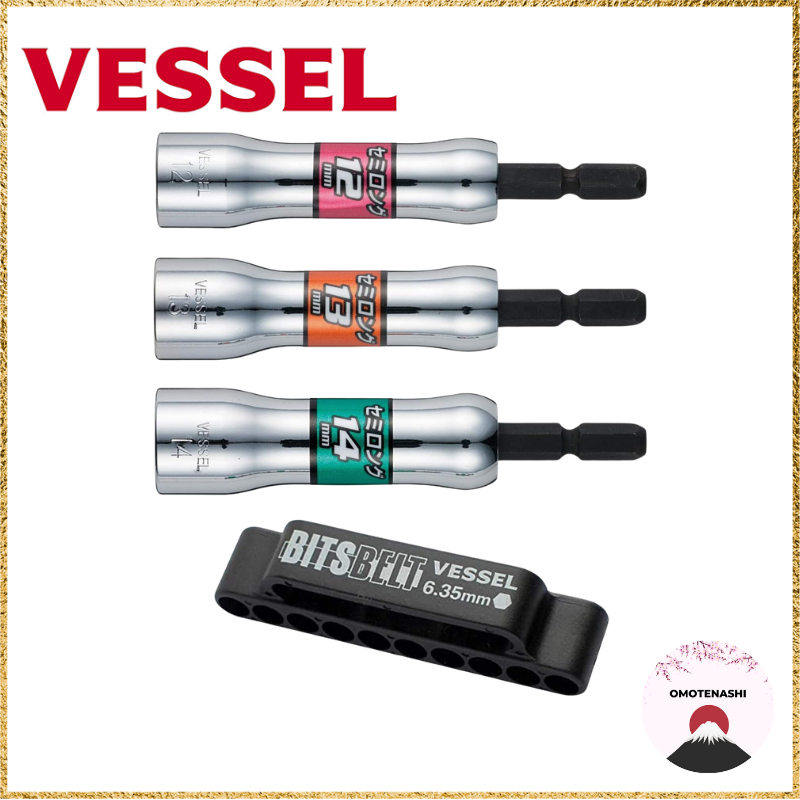 VESSEL Semi-Long Socket Set with 9 Pieces | Shopee Malaysia