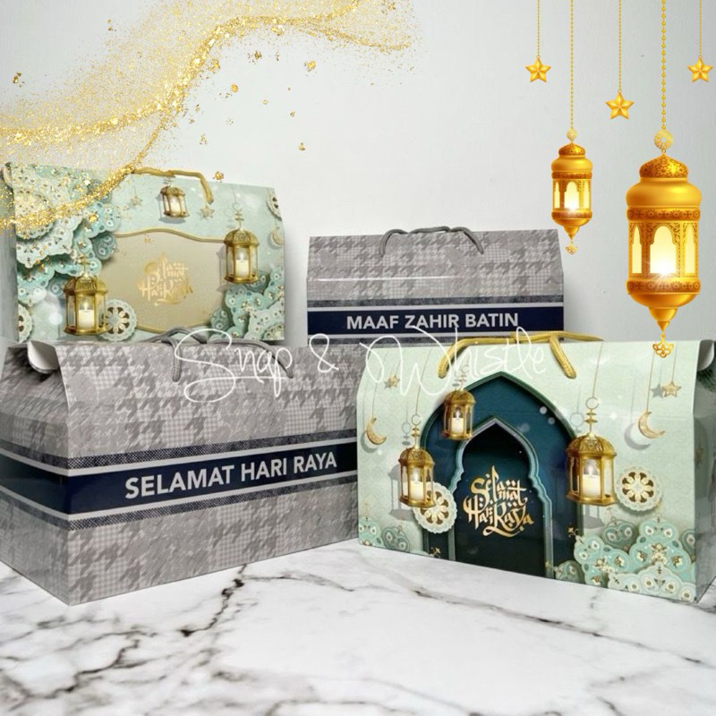 2025 BIG SIZE Hari Raya Gift Box Kotak Kuih Raya Aidiladha Packaging ...