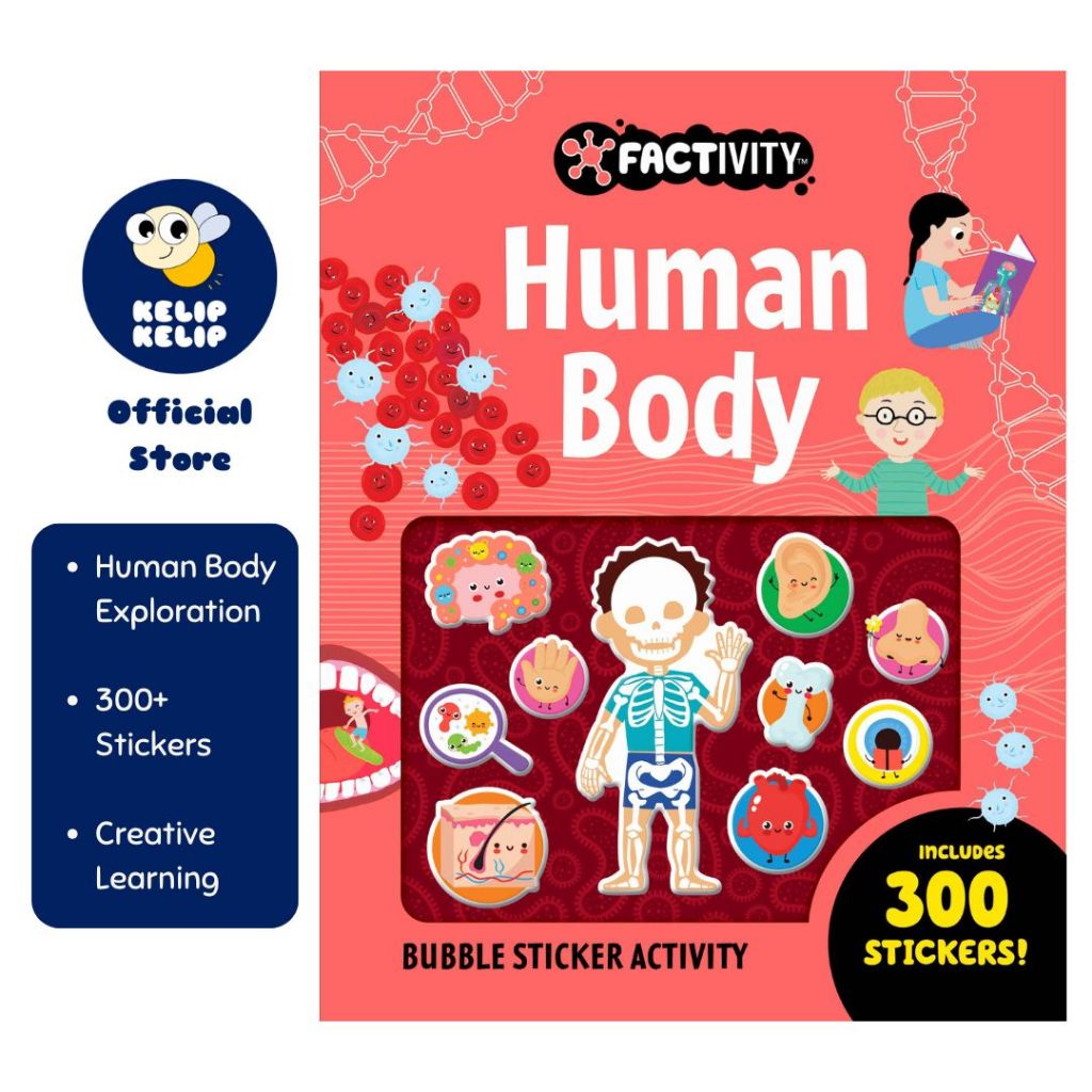 Factivity Amazing Body Sticker Activity Book With Stickers For Kids ...