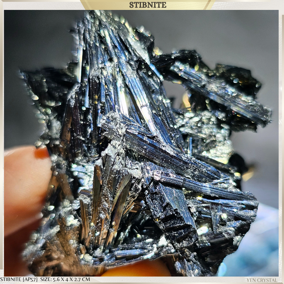 STIBNITE IMPORTED from JAPAN, ICHINOKAWA MINE [AP57] *PREMIUM GRADE ...