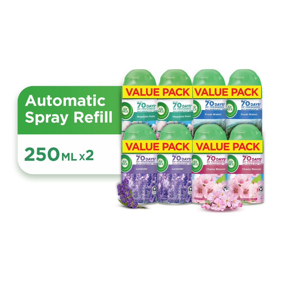 Air Wick Automatic Air Freshener Spray Refill Twinpack (250ml x 2) | Shopee Malaysia