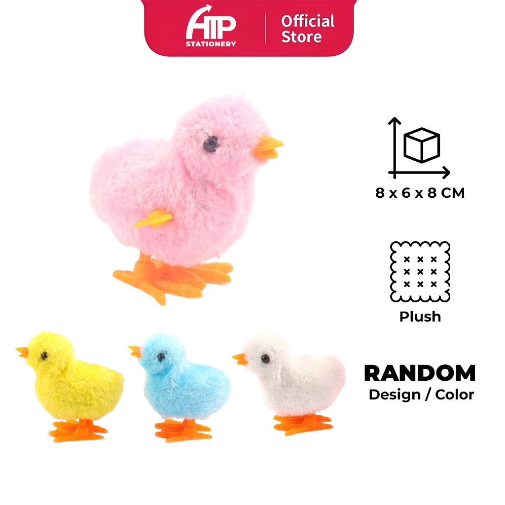 Funny Cute Cartoon Wind Up Chick Toy Cute Plush Jumping Chicken ...