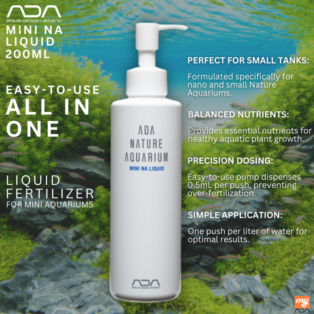 ADA Mini NA Liquid Fertilizer – 200mL, Precise Nutrient Dosing for ...