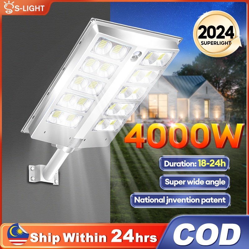 Lampu Solar Light Outdoor Lighting 4000W solar street light lampu solar spotlight kuasa tingg ...