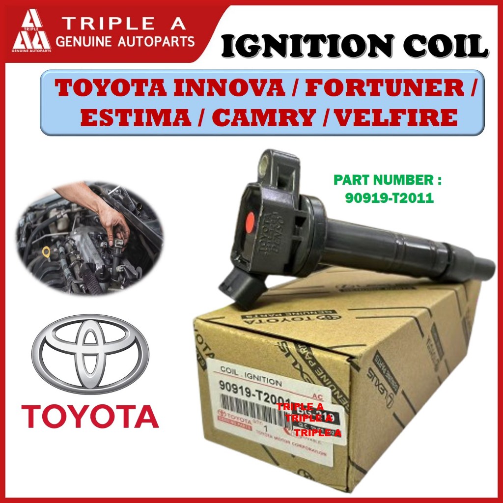 90919-T2001 IGNITION COIL TOYOTA- HILUX / INNOVA / FORTUNER / ESTIMA ...