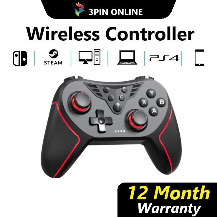 3PIN Pc Wireless Bluetooth Game Controller Joystick For Pc Nintendo ...