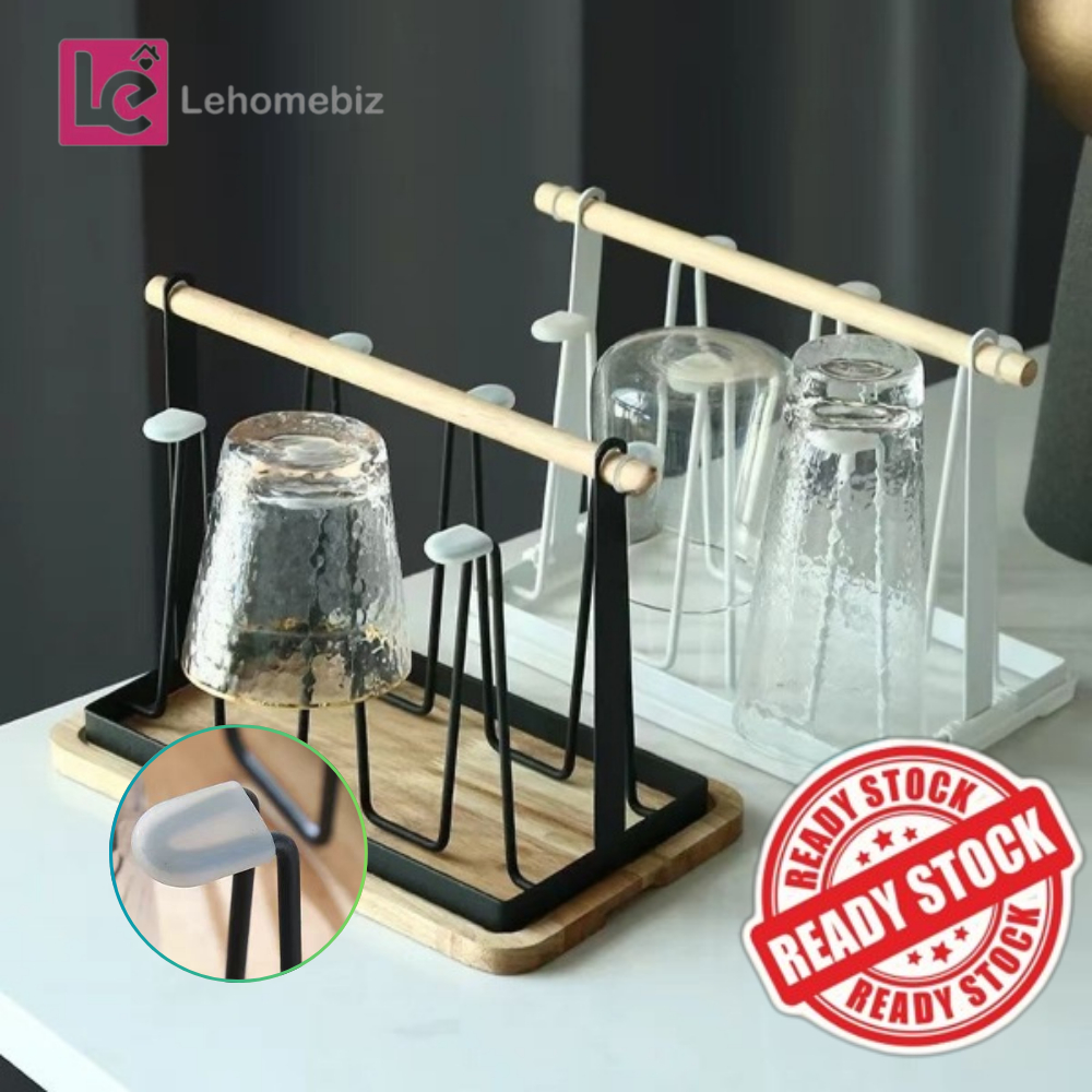 Kitchen Wrought Iron Cup Holder Household Drain Cup Shelf For Kitchen ...