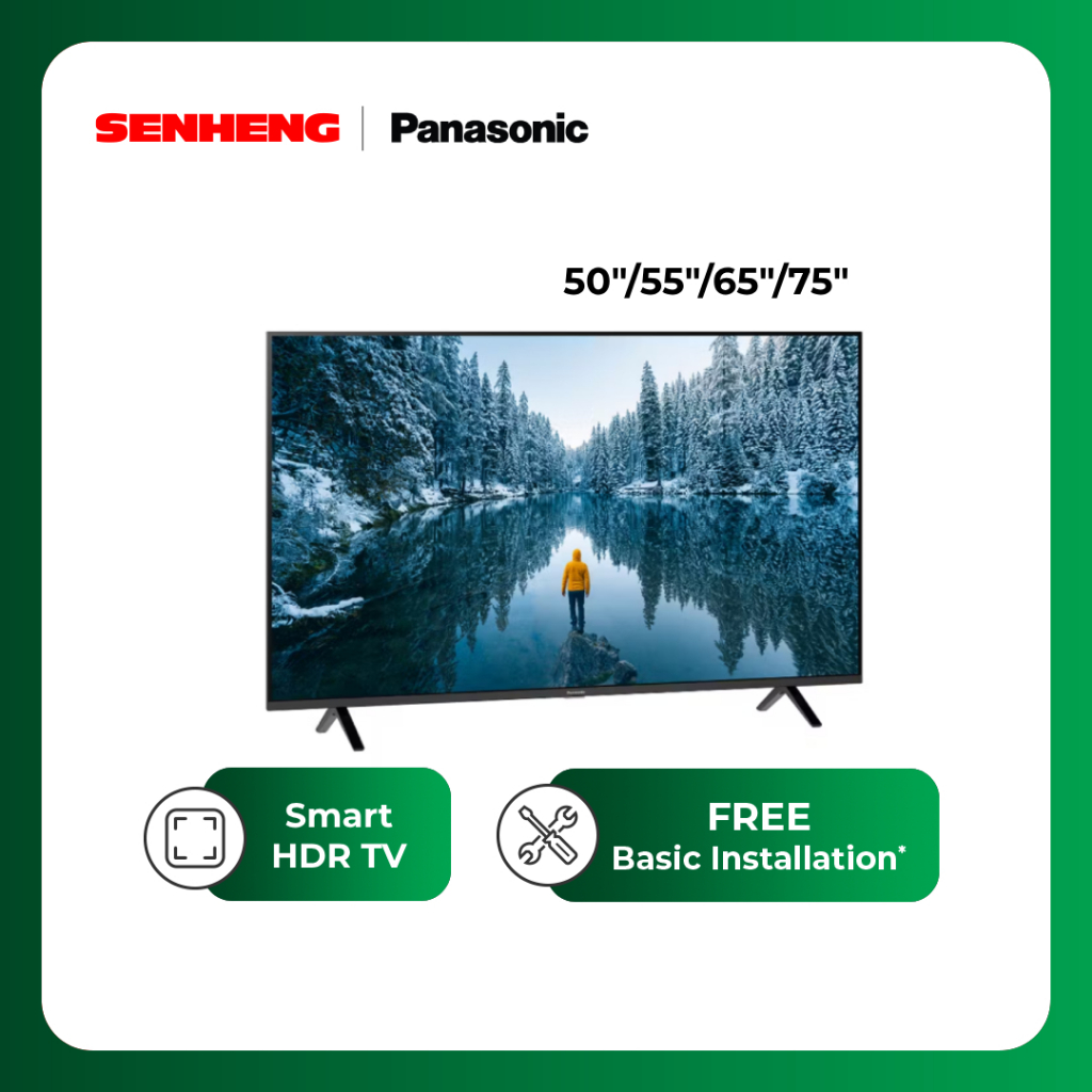 Panasonic LED 4K HDR Smart TV Television 50" / 55" / 65" / 75" TH ...