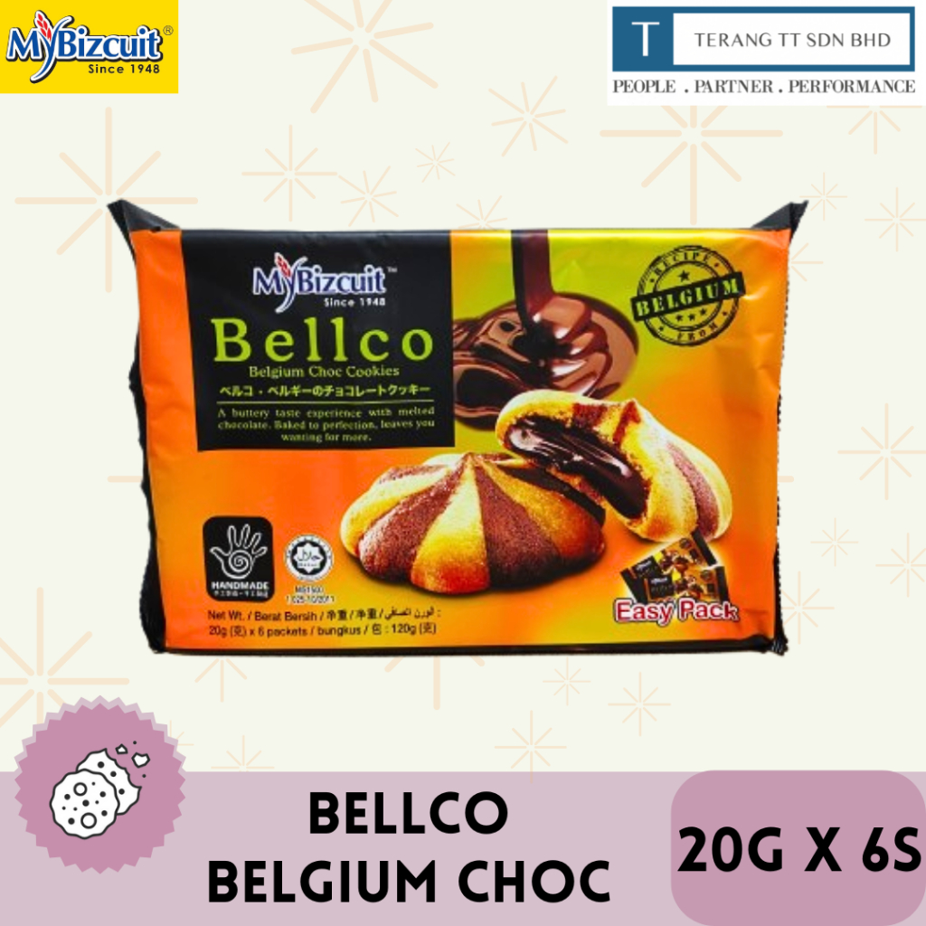MyBizcuit Bellco Belgium Choc Cookies (120g) | Shopee Malaysia