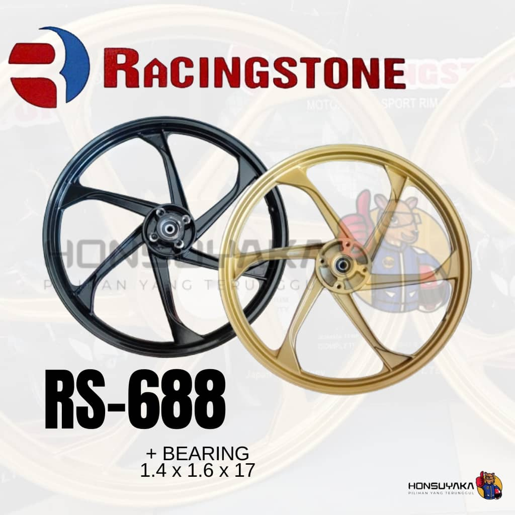 RACINGSTONE SPORT RIM RS-688 6 BATANG FOR EX5/KRISS 1/KRISS 2/WAVE 100 ...