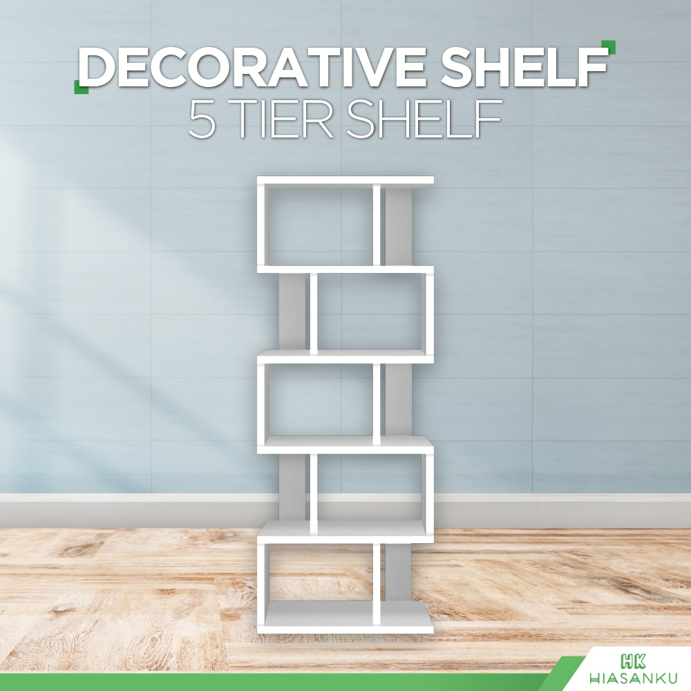 HK Rak Hiasan/5 Tier Decorative Shelf/Multipurpose Shelf/Divider Shelf ...