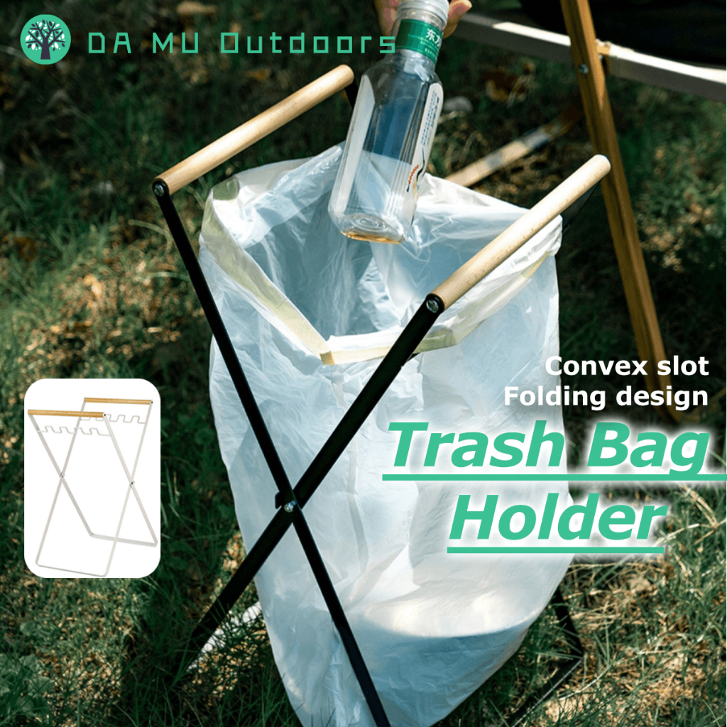 Portable Foldable Rubbish Bin Trash Bag Holder Camping Garbage Rubbish ...
