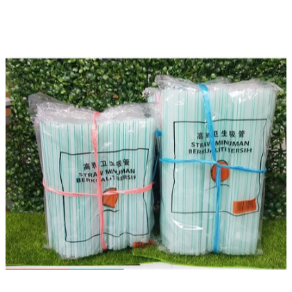 Straw minuman & Disposable Plastic Straw | 7 inch & 9 inch | Drinking ...