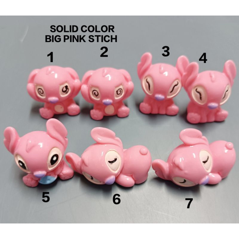 (DECO) SOLID COLOR PINK STICH BIG FIGURINE (3CM+-) | Shopee Malaysia