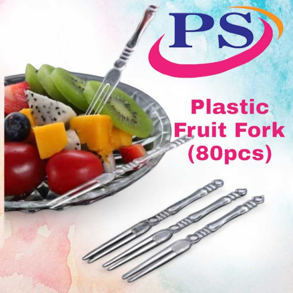Plastic Fruit stick / Disposable Transparent Fruit Fork/ Dessert Food ...