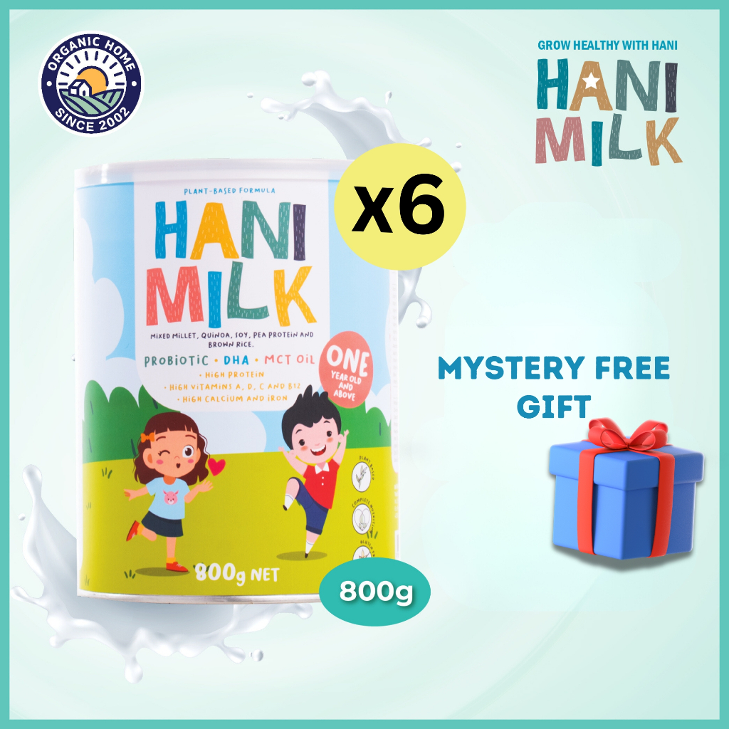 Hani Milk Organic Plant-Based Formula Milk 有机植物性配方奶 800g x 6 | Shopee Malaysia