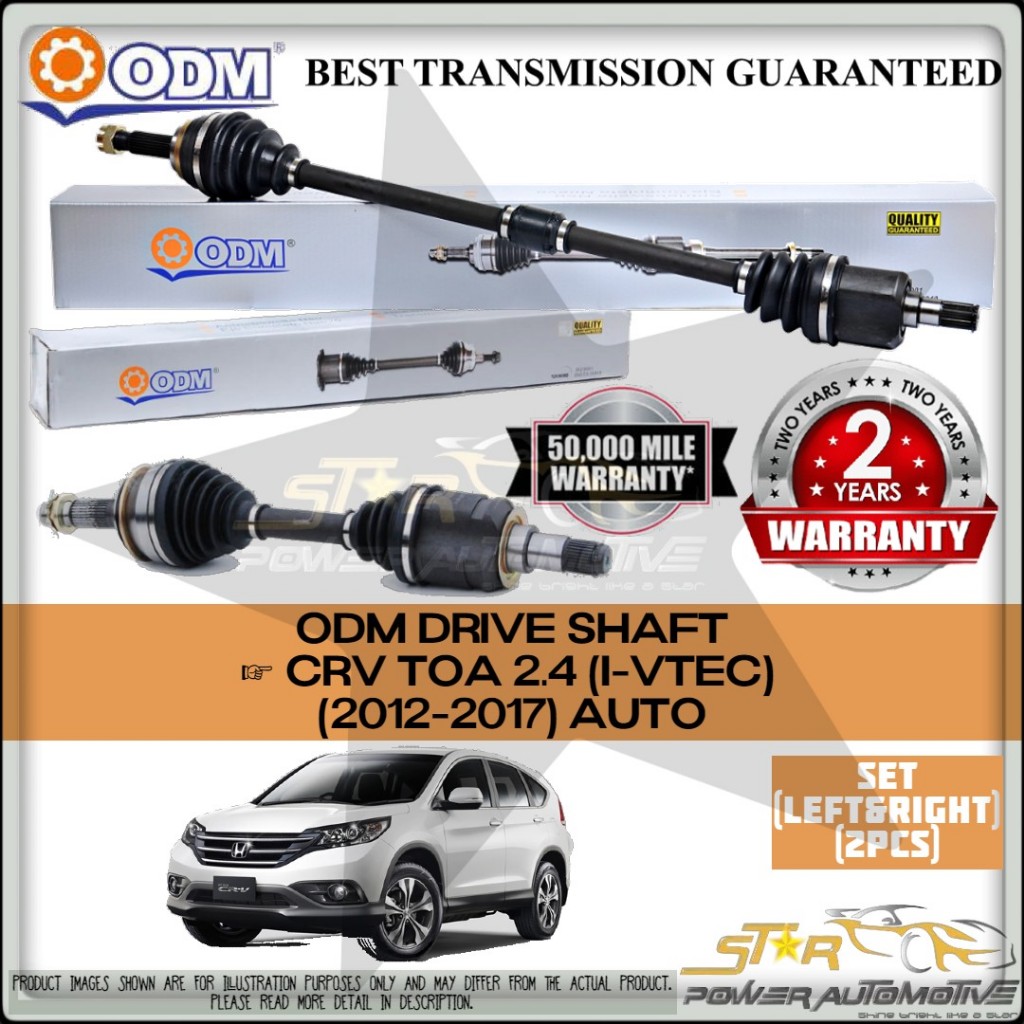 HONDA CR-V CRV TOA 2.4 (I-VTEC) (2012-2017) (AUTO) ODM (CYCAR) DRIVE SHAFT (LEFT & RIGHT ...