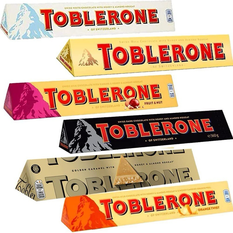 HUGE Toblerone Swiss Milk Chocolate, Big Bar of Сhocolate Sweets - 100g ...