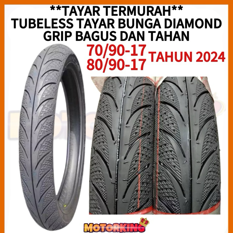 **TERMURAH** TAYAR TUBELESS BUNGA DIAMOND GRIP BAGUS DAN TAHAN BUATAN ...