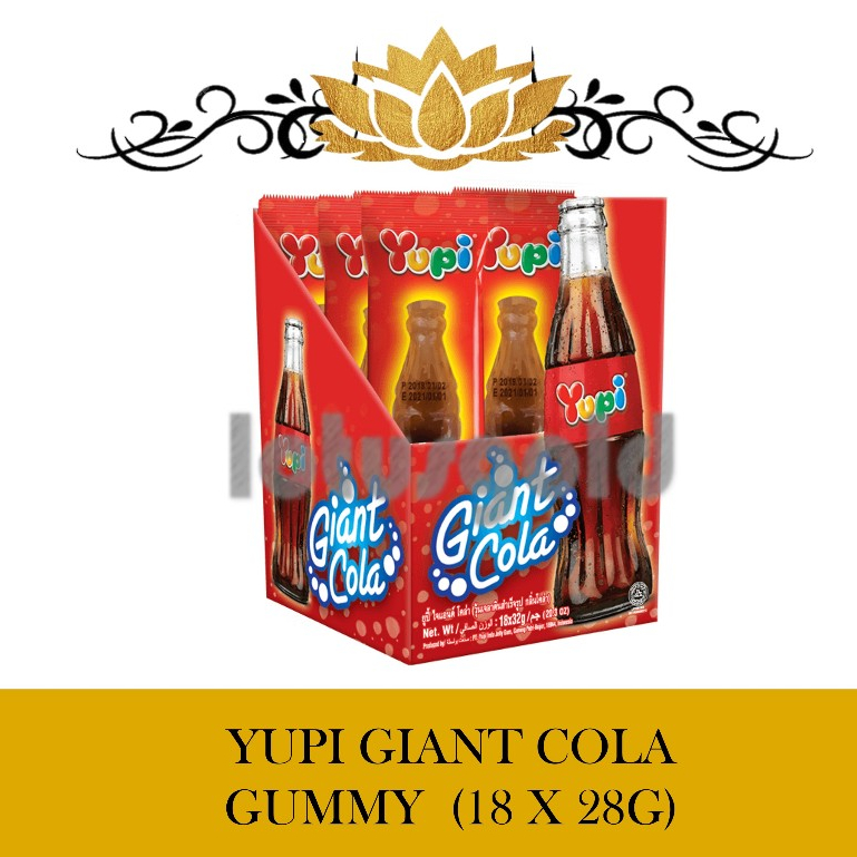 YUPI GIANT COLA GUMMY (18 X 28G) | Shopee Malaysia