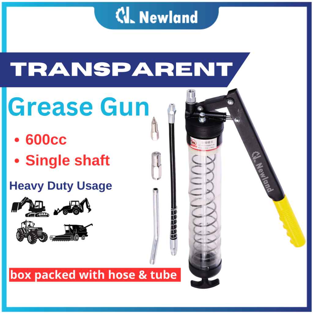 Grease Gun Black Transparent Single Shaft 600cc | Shopee Malaysia