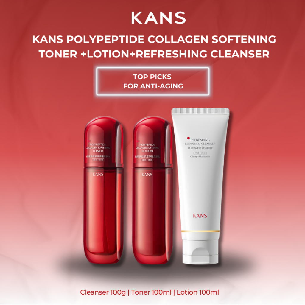 KANS Polypeptide Collagen Softening Toner (100ml x 1) + Lotion (100ml x ...