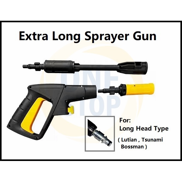 Replacement Extra Long Water Jet Gun / High Pressure water gun Bossman ...