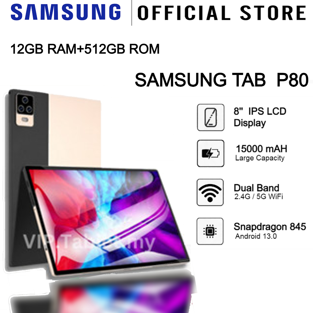 2024 5G Tablet Samsung Galaxy Tab P20 12 Inch Tablet 12GB+512GB Learning Tablet for Online ...