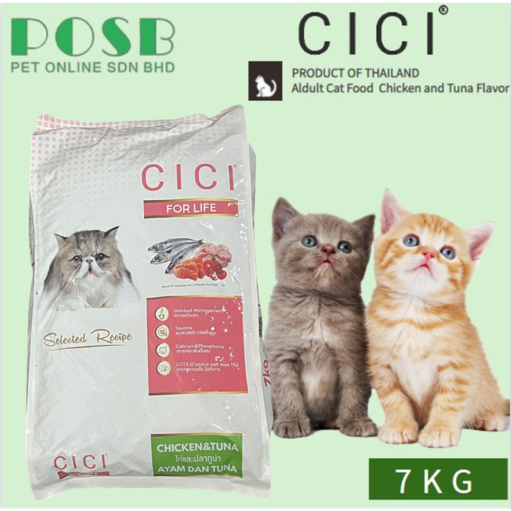 CICI Premium Cat Food 7kg / CICI Cat Food 7kg / CICI Dry Food / CICI ...