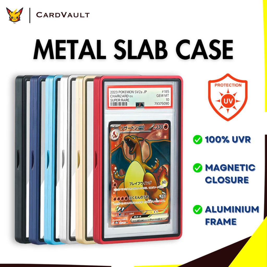 PSA Magnetic Metal Slab Case Protector For Graded Cards | Aluminum Slab ...