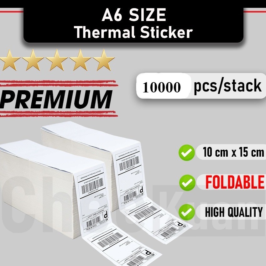 10000pcs Thermal Paper Label Sticker AWB Shipping Courier Airway Bill ...