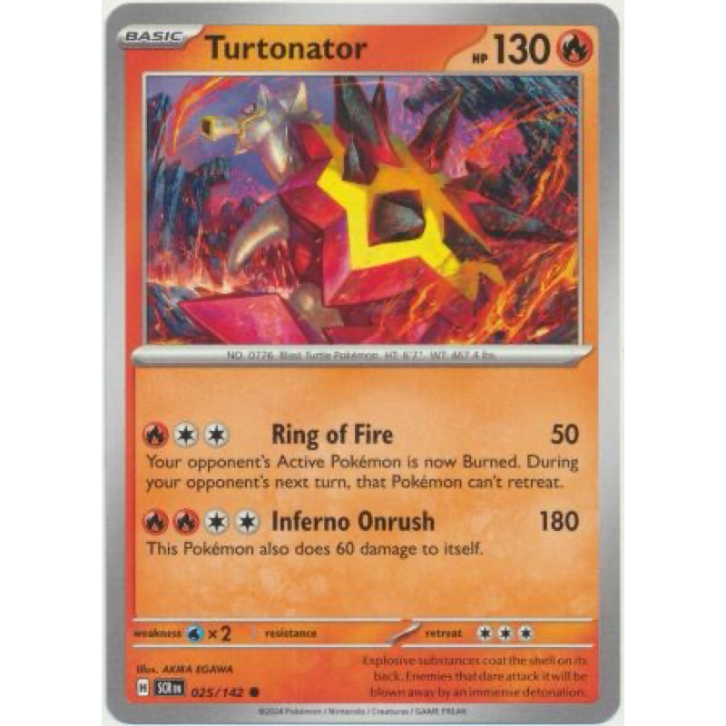 Pokémon TCG Turtonator 025/142 Common | Shopee Malaysia