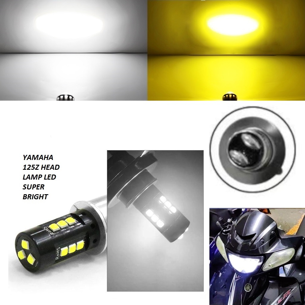 Yamaha Y125 ZR Headlight High Low Bean Led Motorcycle Headlamp Bulbs ...