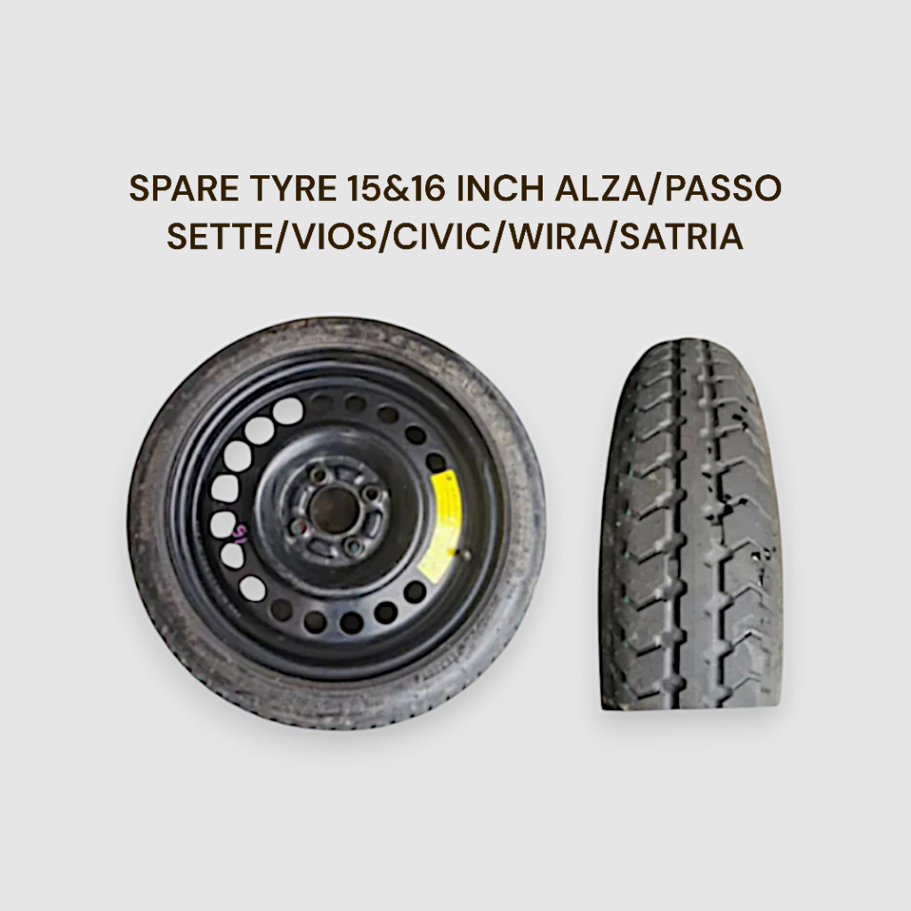 SPARE TYRE 15&16 INCH ALZA/PASSO SETTE/VIOS/CIVIC/WIRA/SATRIA | Shopee ...