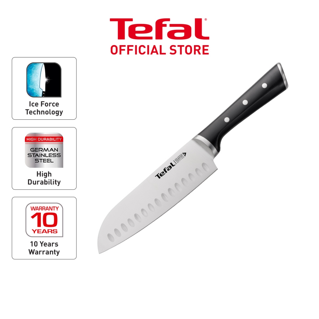 Tefal Ice Force Santoku Knife 18cm (K23206) | Shopee Malaysia