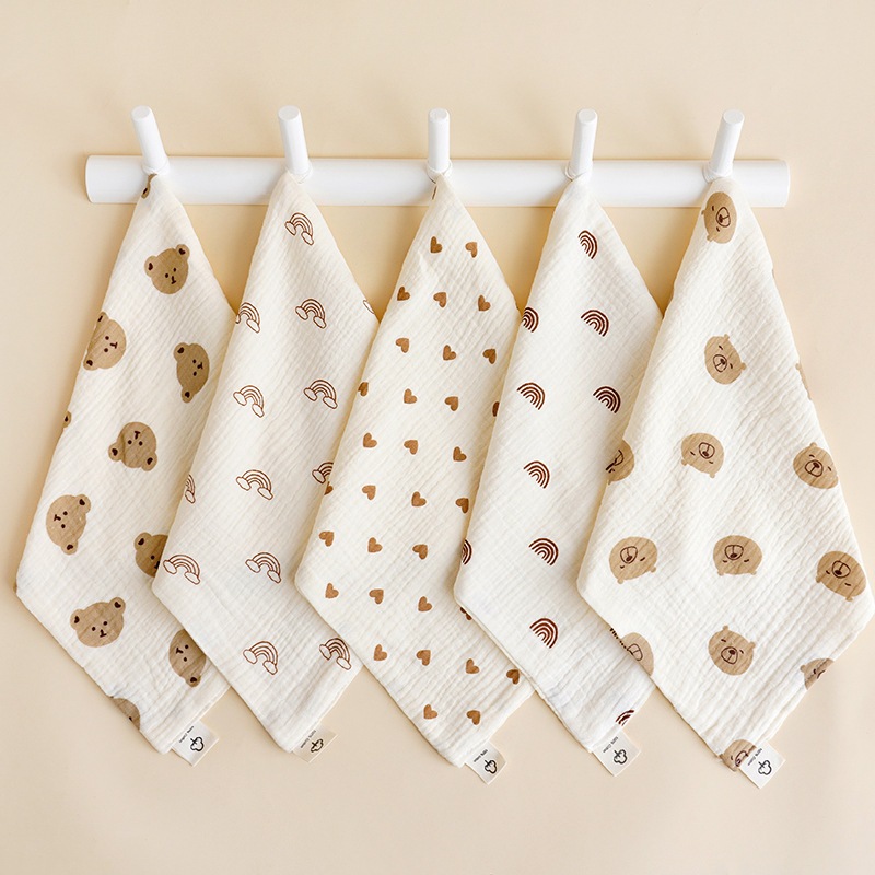 Baby Handkerchief Korea Style 4 layer Soft Cotton Sapu Tangan INS Style ...