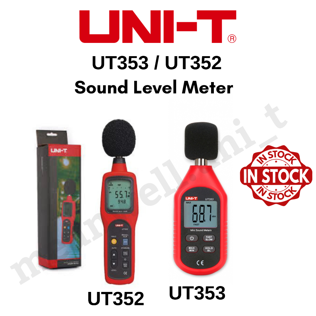 UNI-T UT353 Mini Sound Level Meter / UT352 Sound Level Meter | Shopee ...
