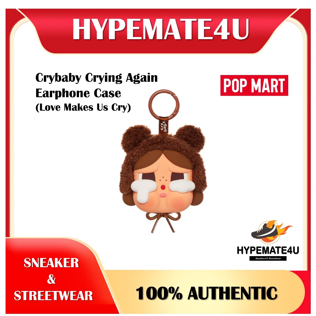 [Ready Stock] Pop Mart Crybaby Crying Again Earphone Case (Love Makes ...