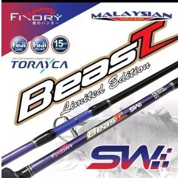 Fixory Beast SW heavy duty fishing rod 15kg maxdrag | Shopee Malaysia