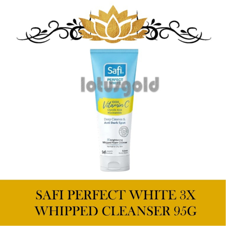 SAFI PERFECT WHITE 3X WHIPPED CLEANSER 95G | Shopee Malaysia
