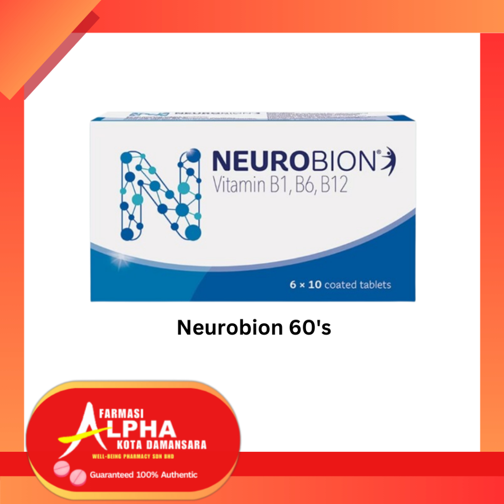 Neurobion Vitamin (B1, B6, B12) 60Tablets / 60Tablet x2 + FREE CEBION ...