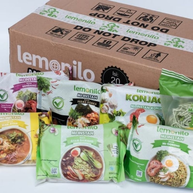 Lemonilo Mie instan Goreng Kuah Berbagai Varian Rasa Harga Untuk 1bks ...