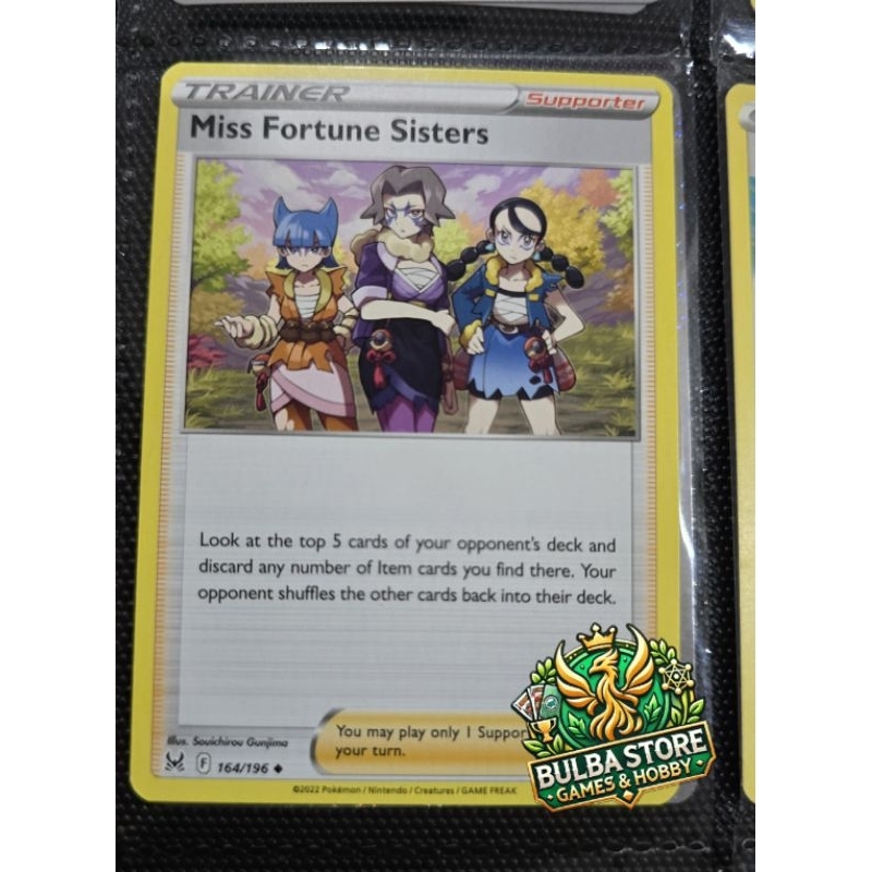 Miss Fortune Sisters NA / RH 164/196 SWSH11 Lost Origin Pokémon TCG ...