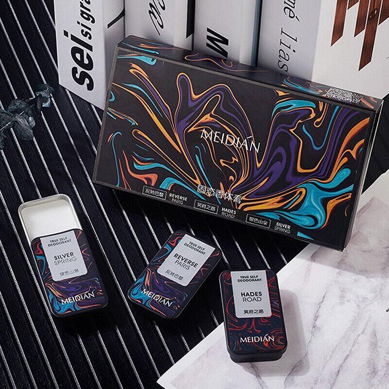 3 Sets Classy Luxurious MEIDIAN Dried Solid Balm Portable Lasting ...