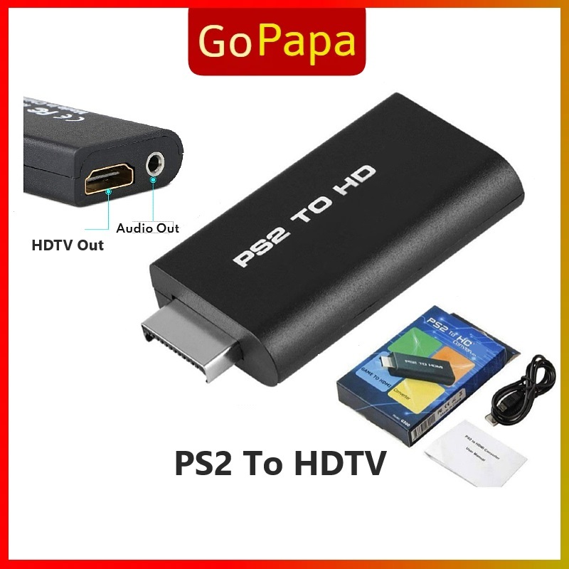 PS2 to HDTV Adapter Converter Video Sony PS2 Playstation 2 3.5mm Audio ...